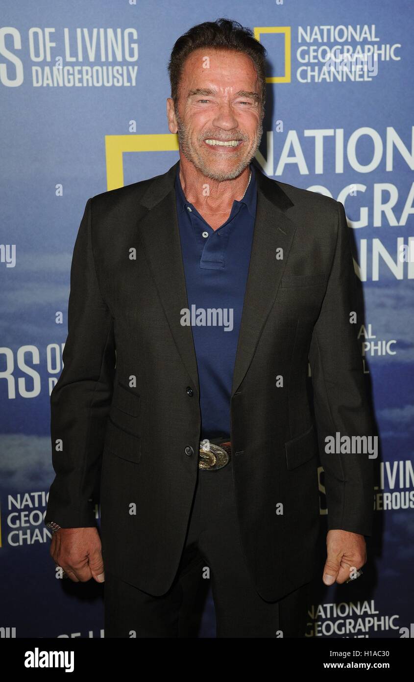 New York, NY, USA. 21st Sep, 2016. Arnold Schwarzenegger at arrivals ...