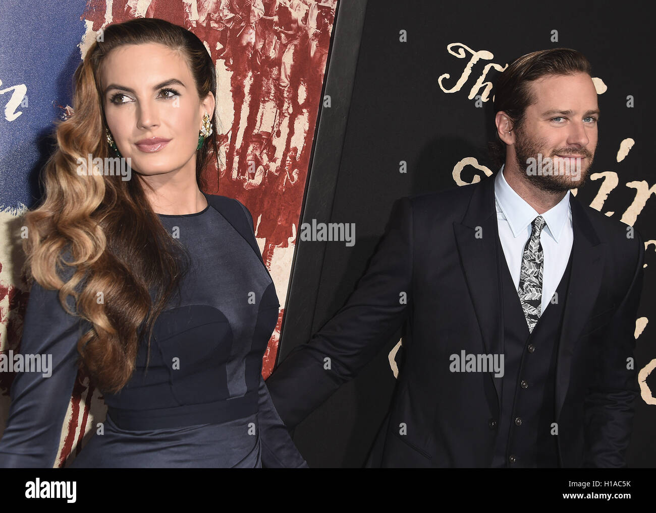 LOS ANGELES, CA - SEPTEMBER 21: Elizabeth Chambers and Armie Hammer at ...