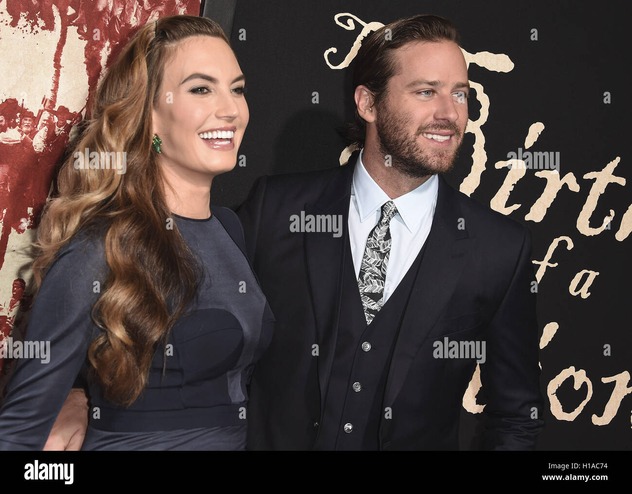 LOS ANGELES, CA - SEPTEMBER 21: Elizabeth Chambers and Armie Hammer at ...