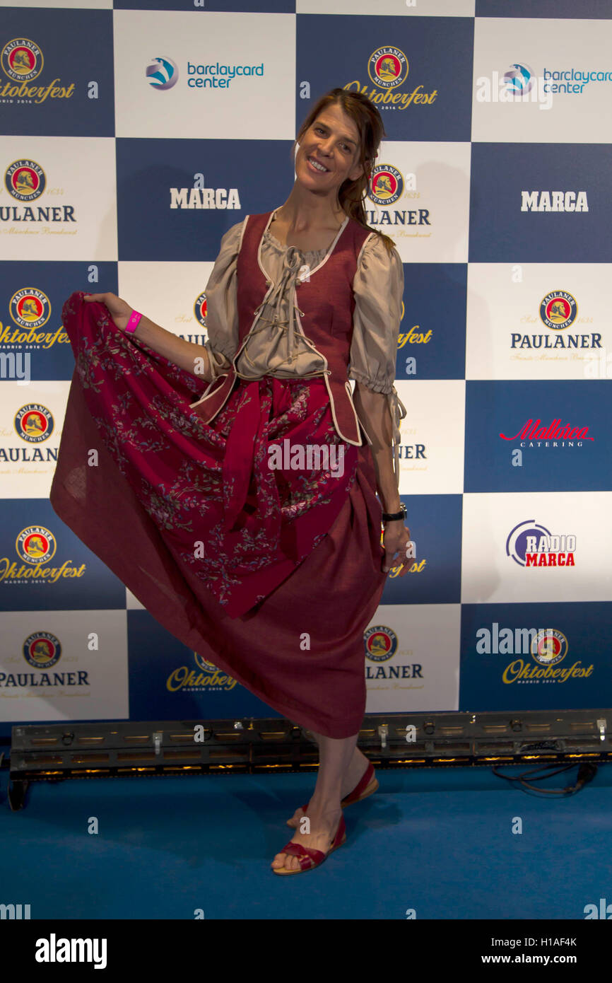 Ruth Beitia during inauguration Oktoberfest in Madrid Thursday, Sept ...