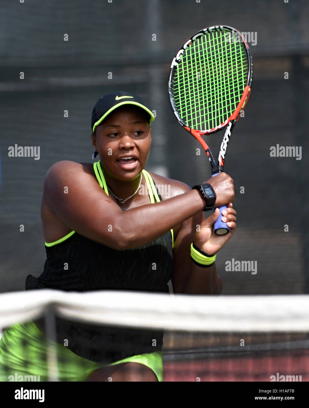 Albuquerque, NM, USA. 22nd Sep, 2016. 09222016---Taylor Townsend plays ...