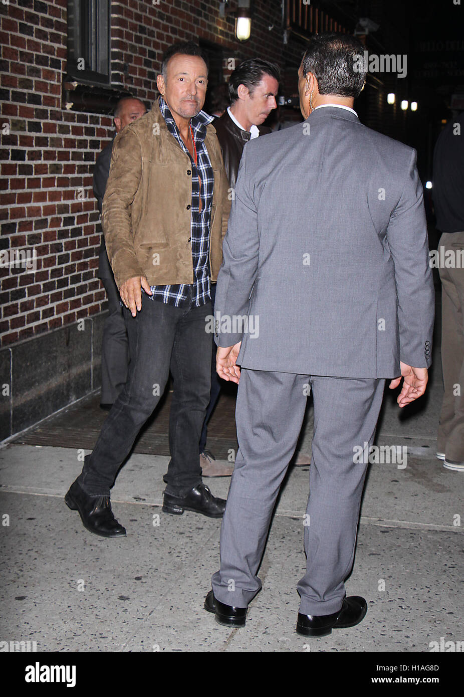 New York, USA. 22nd September, 2016. Bruce Springsteen at The Late Show ...