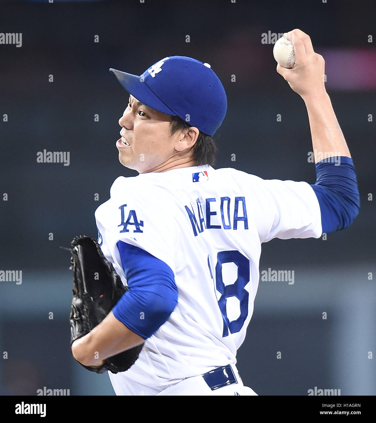 Los Angeles, California, USA. 21st Sep, 2016. Kenta Maeda (Dodgers) MLB ...