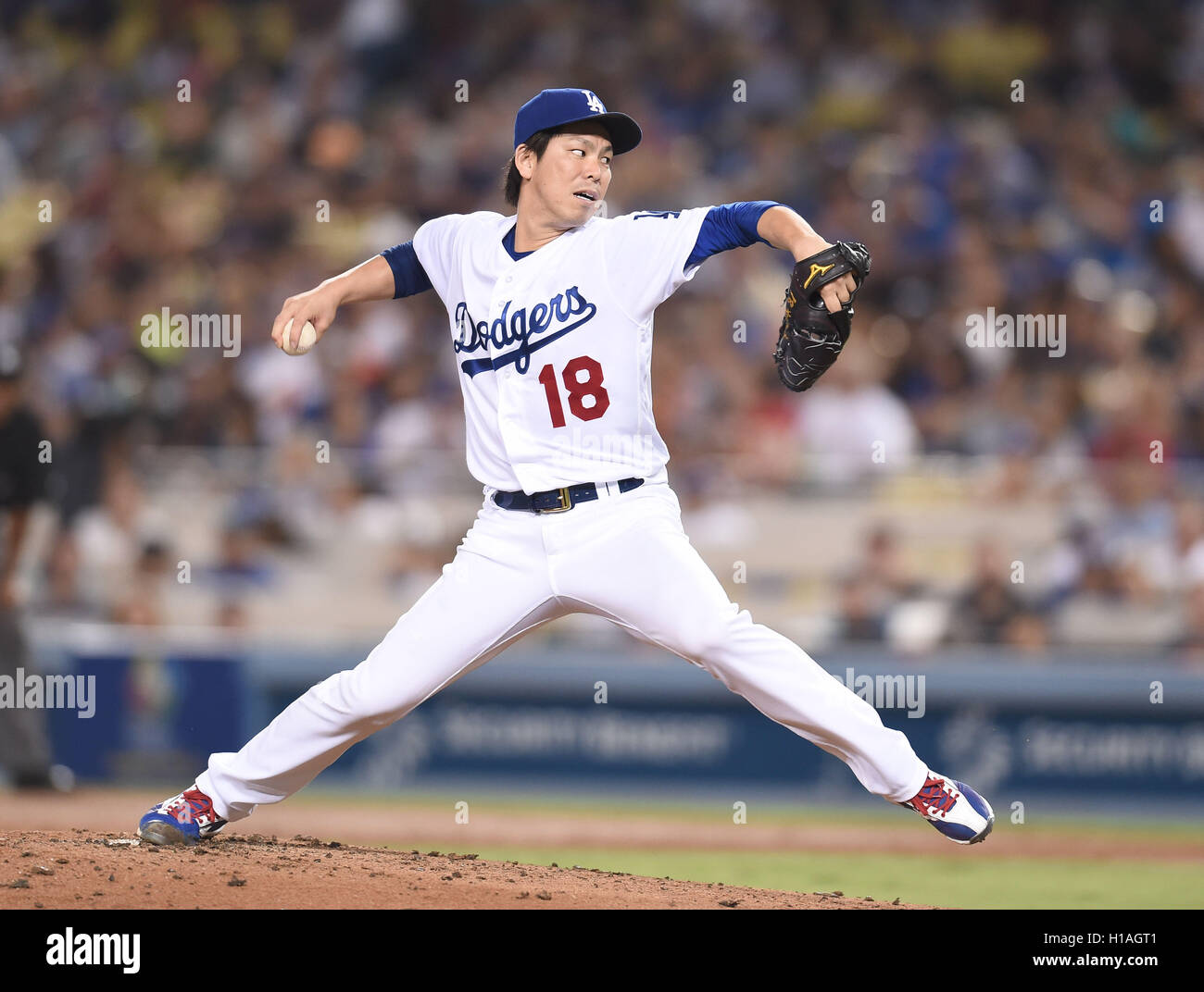 Los Angeles, California, USA. 21st Sep, 2016. Kenta Maeda (Dodgers) MLB ...