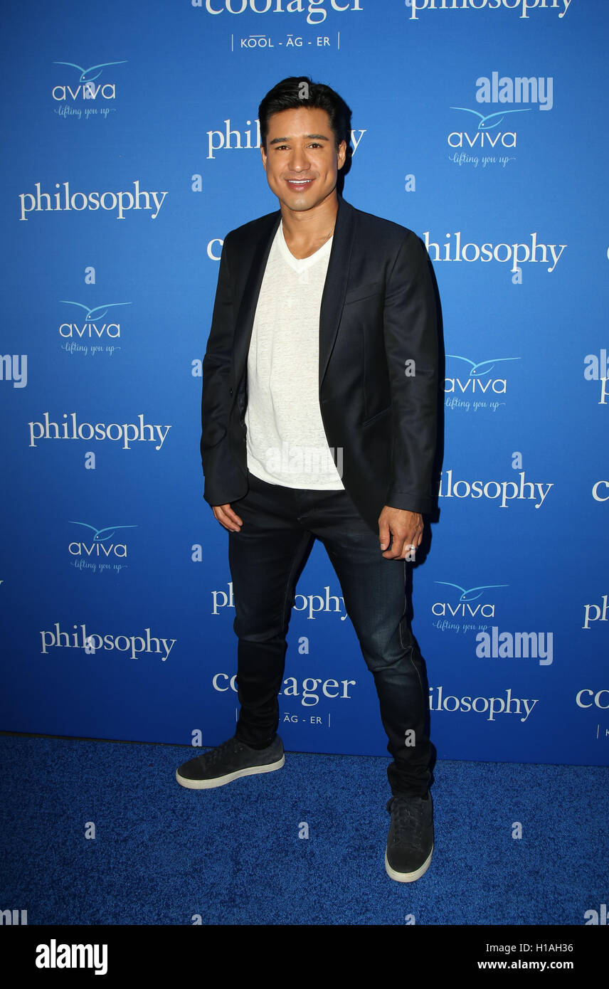 West Hollywood, Ca. 22nd Sep, 2016. Mario Lopez attends the 'Welcome to ...