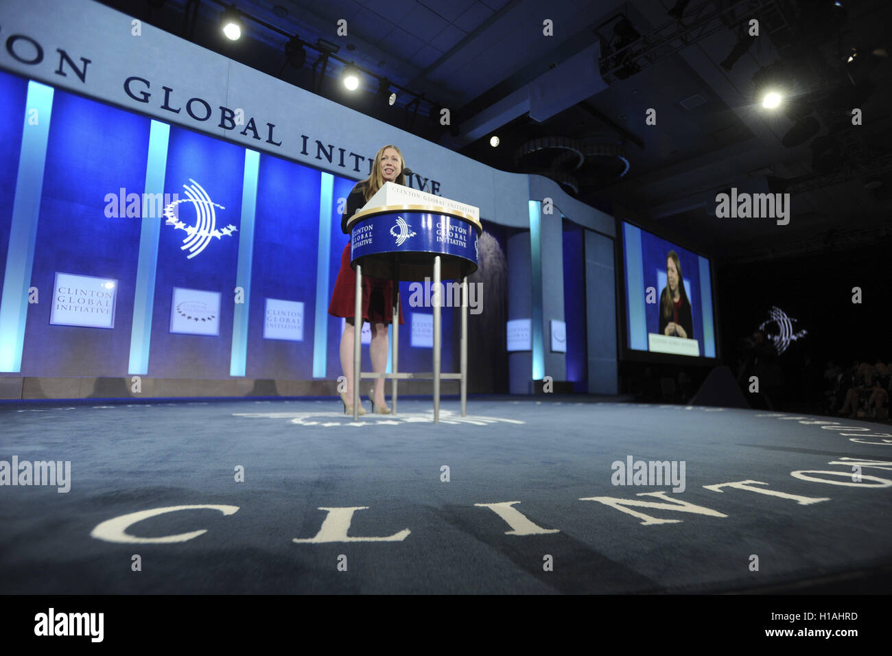 New York City. 21st Sep, 2016. Chelsea Clinton speaks during the 2016 ...