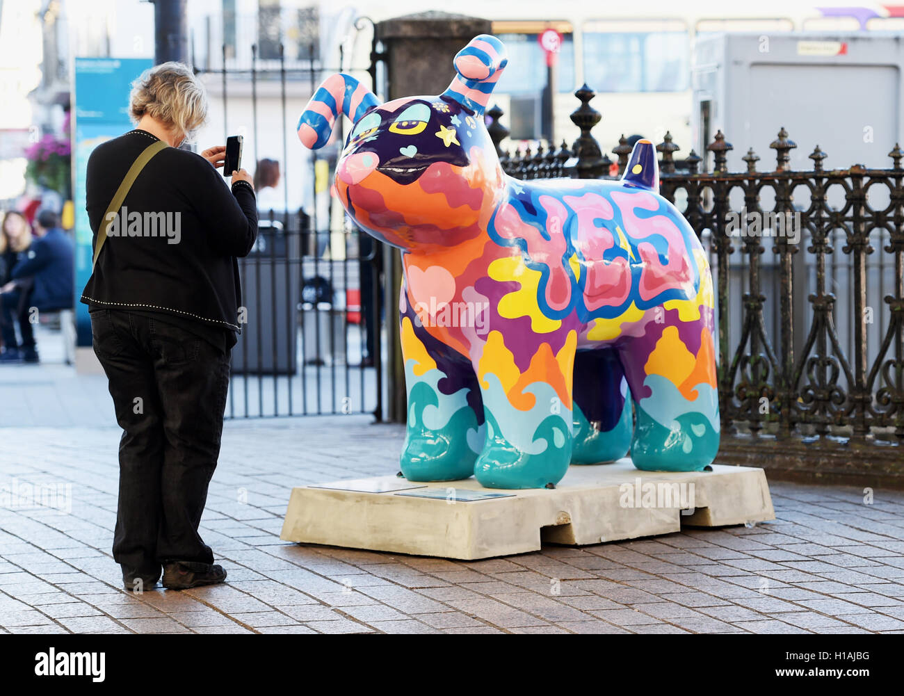 Brighton UK 23rd September 2016 - One of the sculptures on display ...