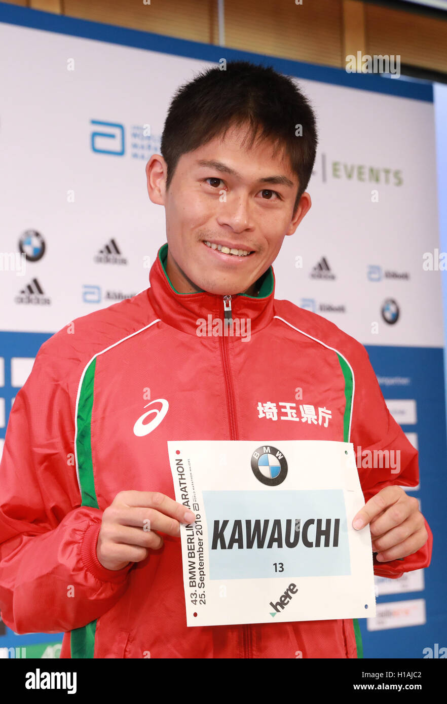 Berlin, Germany. 23rd Sep, 2016. Japanese marathon runner Yuki Kawauchi ...