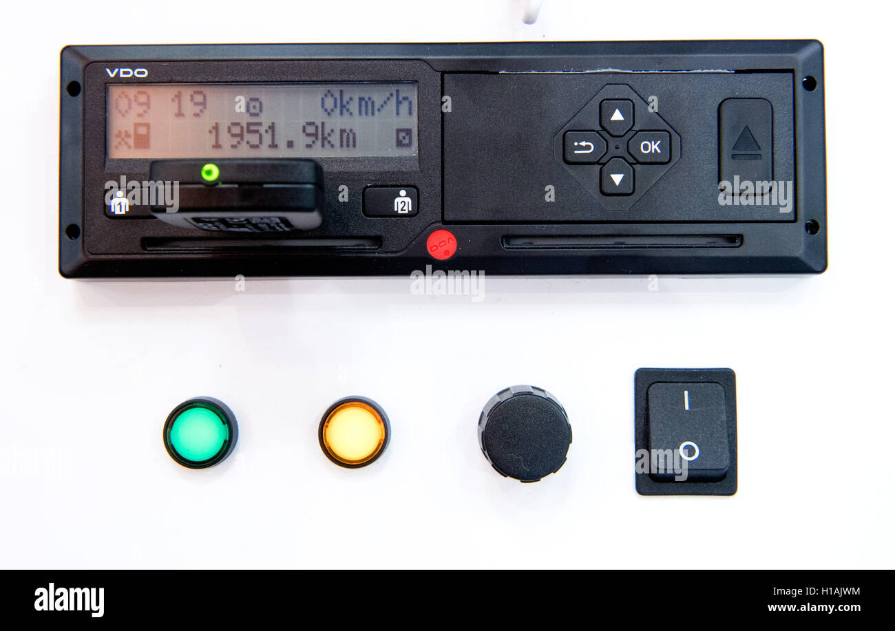 Digital tachograph Cut Out Stock Images & Pictures - Alamy