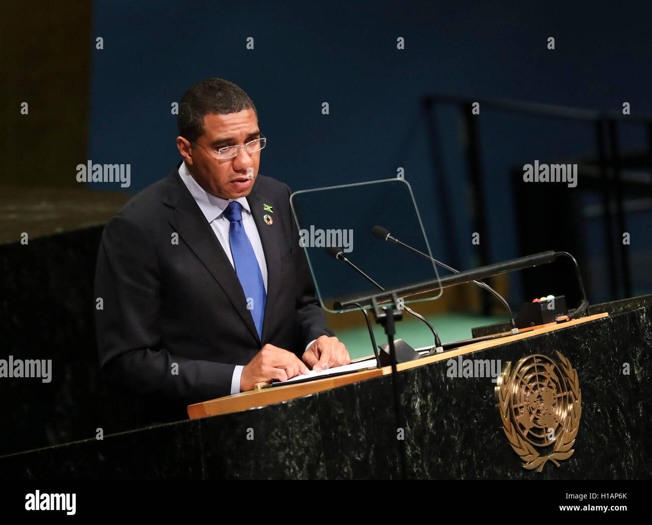United Nations. 23rd Sep, 2016. Jamaican Prime Minister Andrew Holness ... United Nations. 23rd Sep, 2016. Jamaican Prime Minister Andrew Holness ...