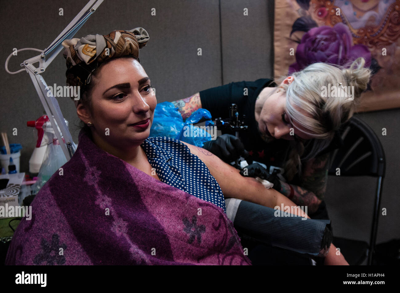 London, UK. 23rd Sep, 2016. Thousands of inked body enthusiast meet on ...