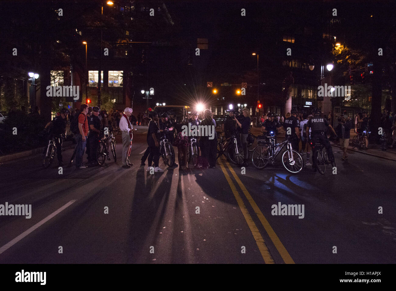 Charlotte, North Carolina, USA. 22nd Sep, 2016. Third day of protests ...