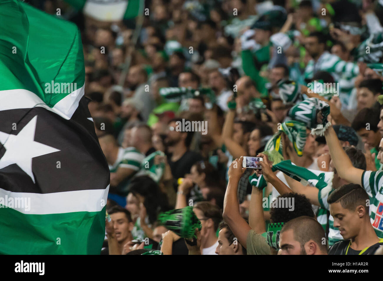 Sporting lisbon fans hi-res stock photography and images - Alamy