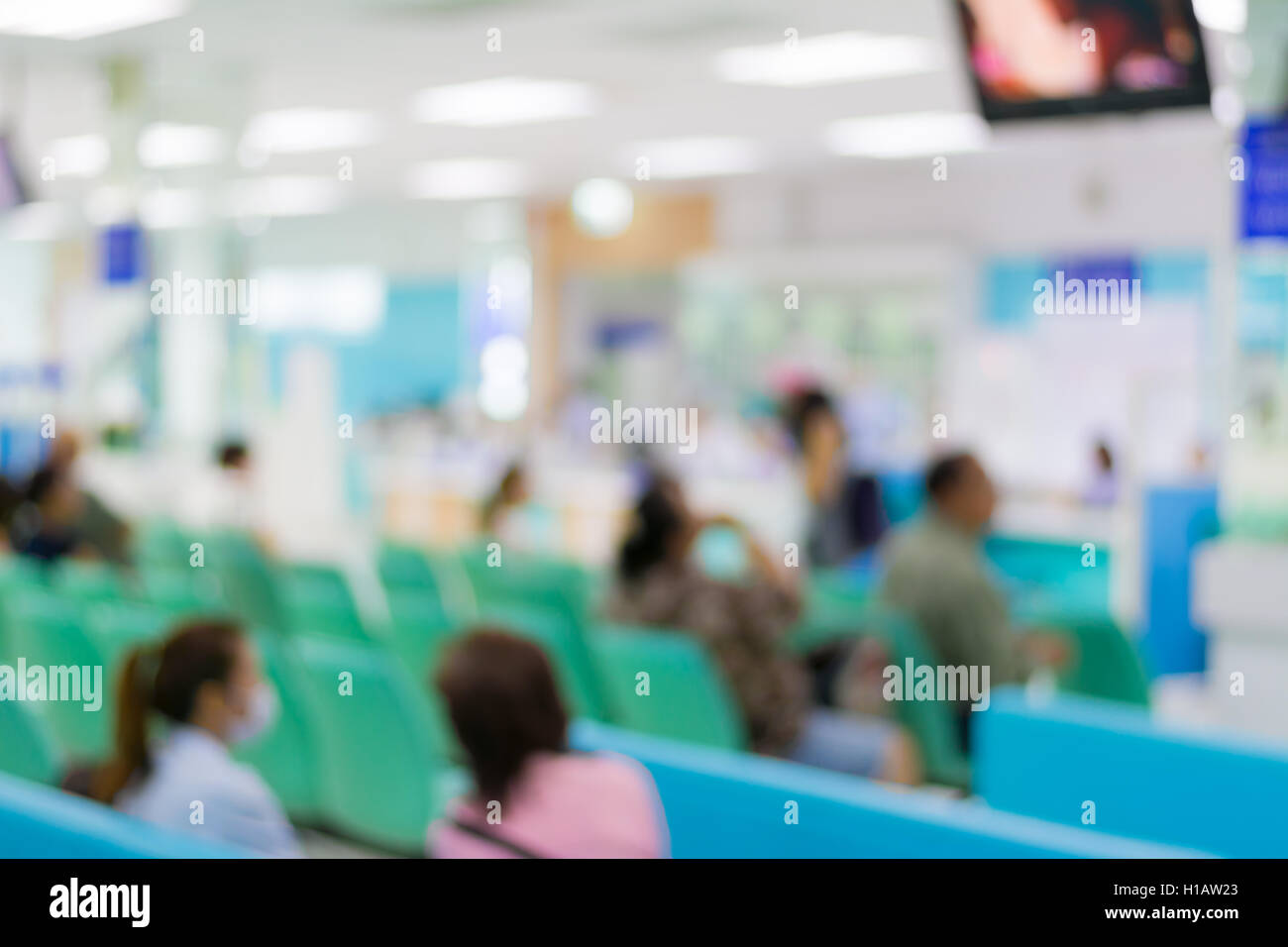 hospital interior blur background Stock Photo - Alamy