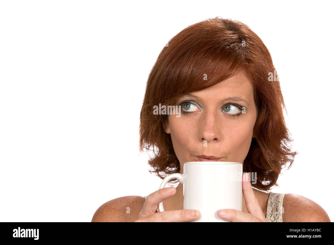 Woman blows hi-res stock photography and images - Alamy