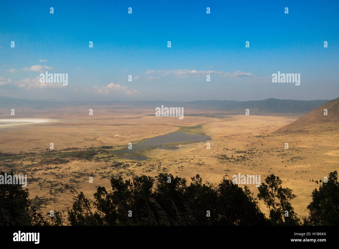 Ngorongoro Crater from above Stock Photo - Alamy