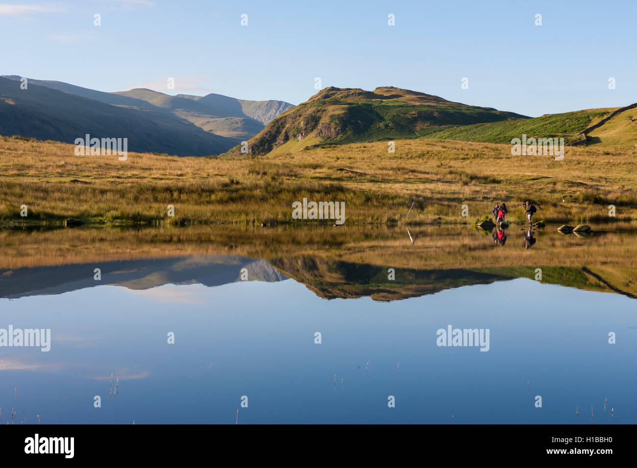 Tewet Tarn and St. John's-in-the-Vale, Lake District, Cumbria, England ...
