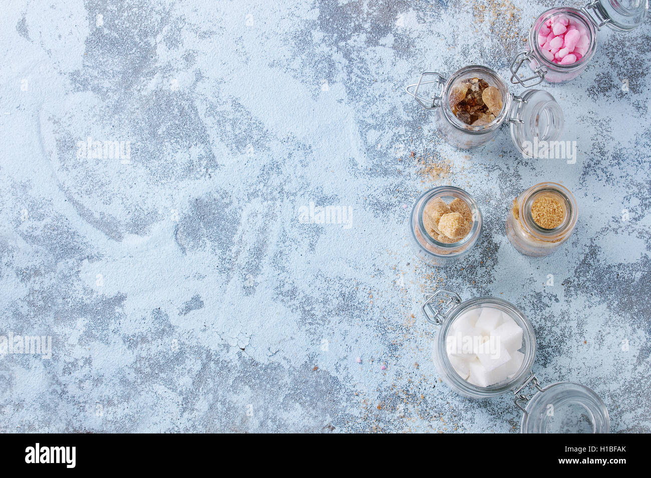 Variety of sugar Stock Photo - Alamy