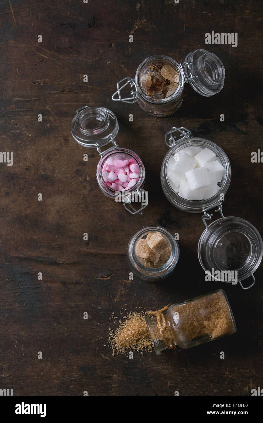 Variety of sugar Stock Photo - Alamy