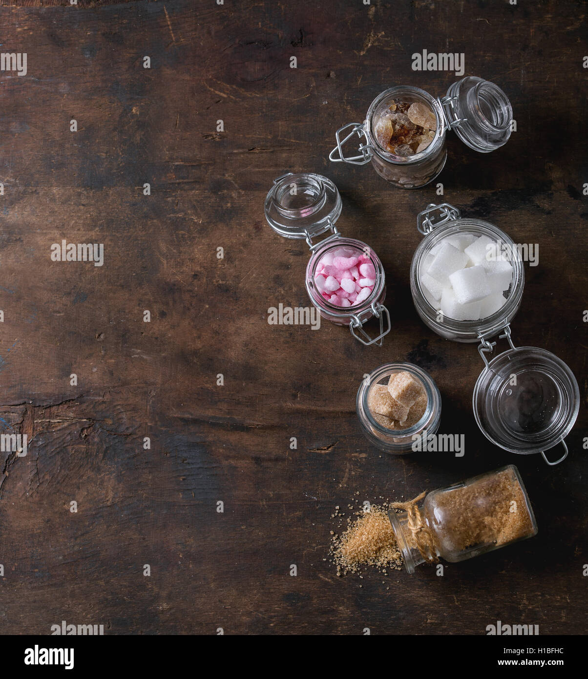 Variety of sugar Stock Photo - Alamy