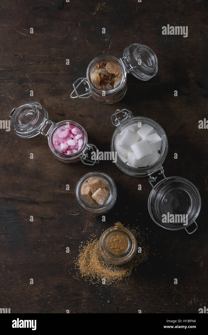 Variety of sugar Stock Photo - Alamy