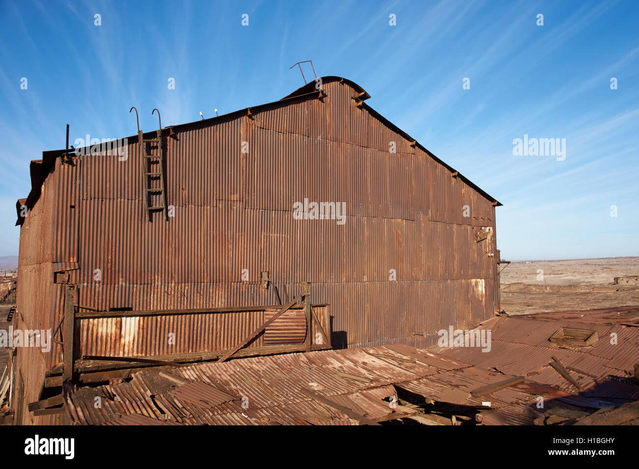 Humberstone Saltpeter Works Stock Photo - Alamy