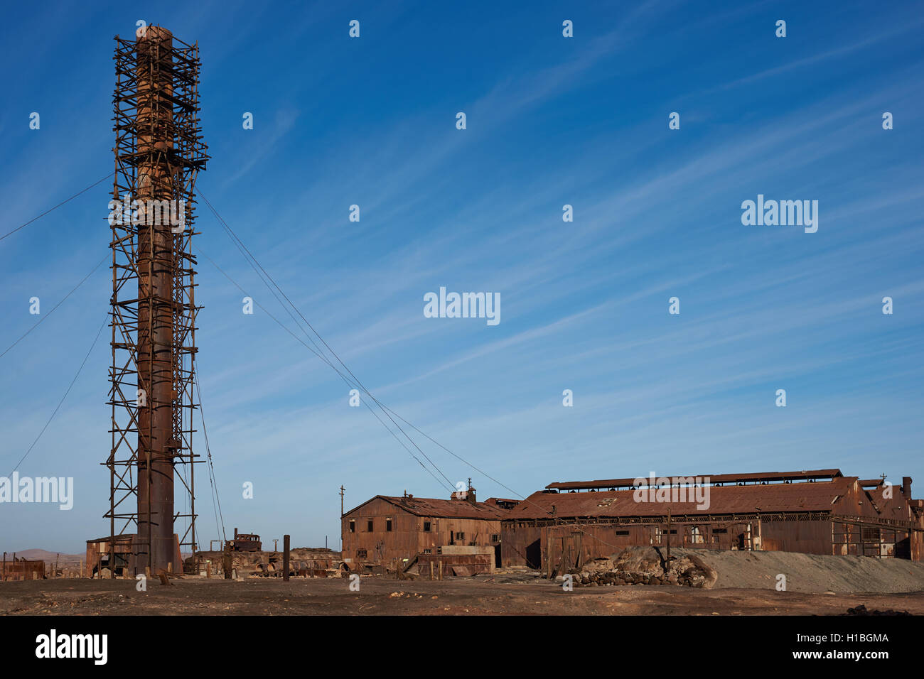 Humberstone Saltpeter Works Stock Photo - Alamy