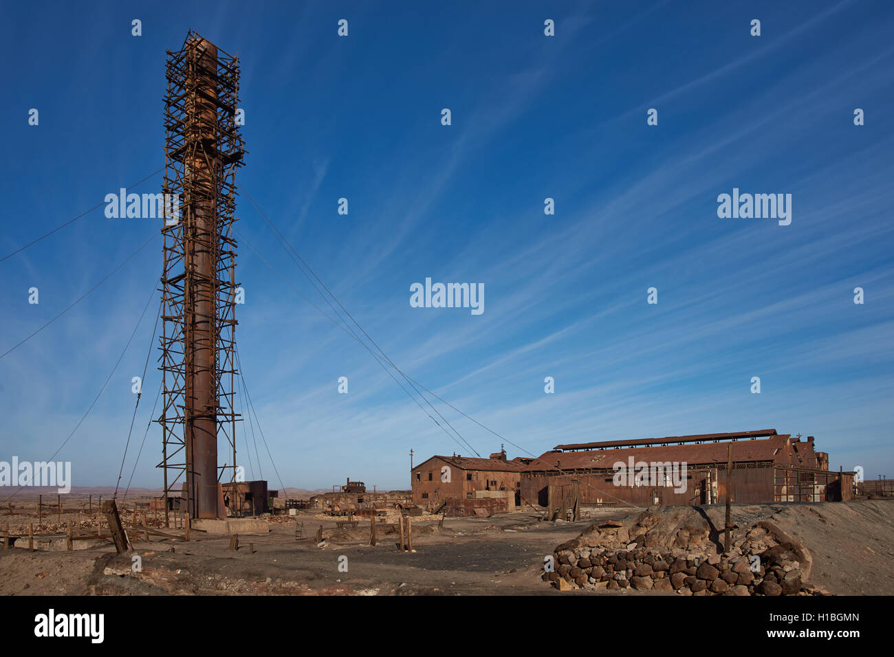 Humberstone Saltpeter Works Stock Photo - Alamy