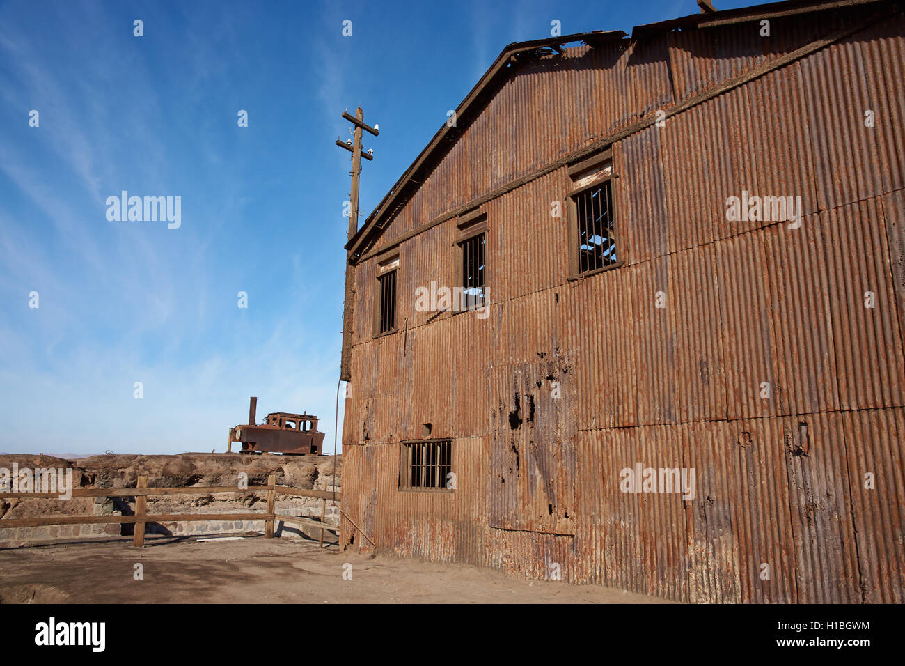 Humberstone Saltpeter Works Stock Photo - Alamy