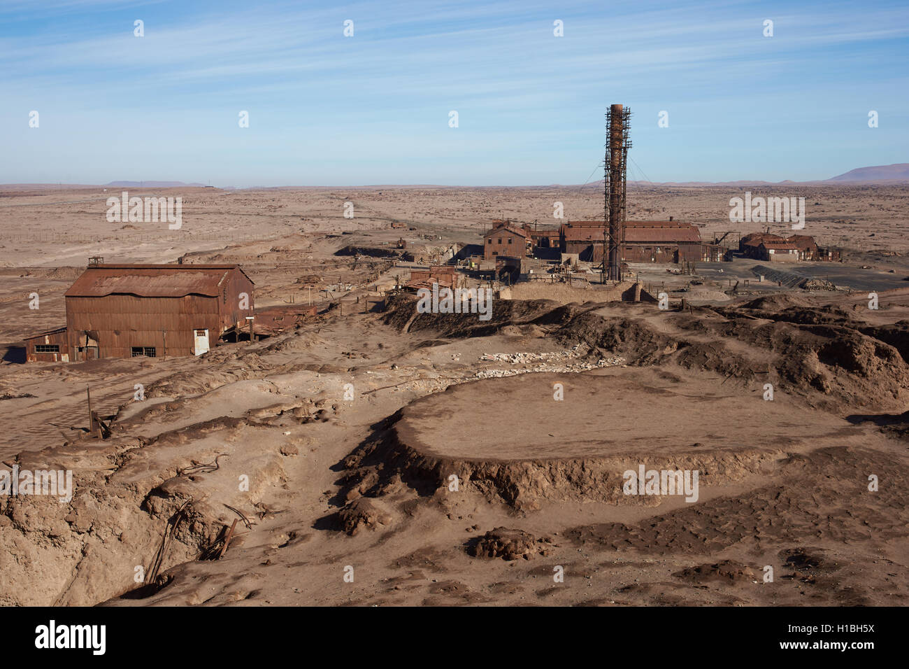 Humberstone Saltpeter Works Stock Photo - Alamy