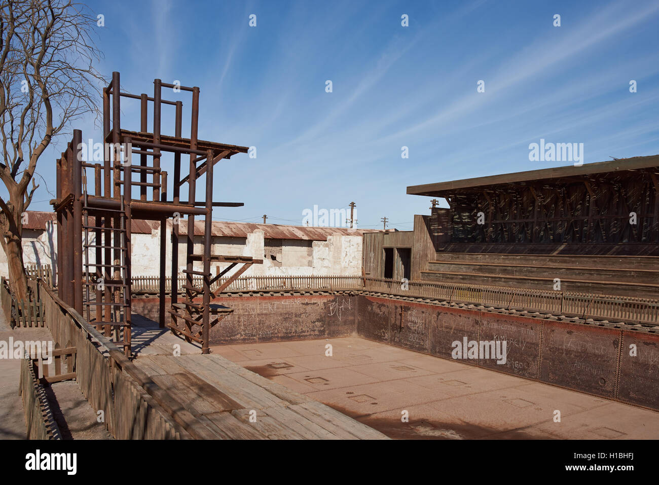 Humberstone Saltpeter Works Stock Photo - Alamy
