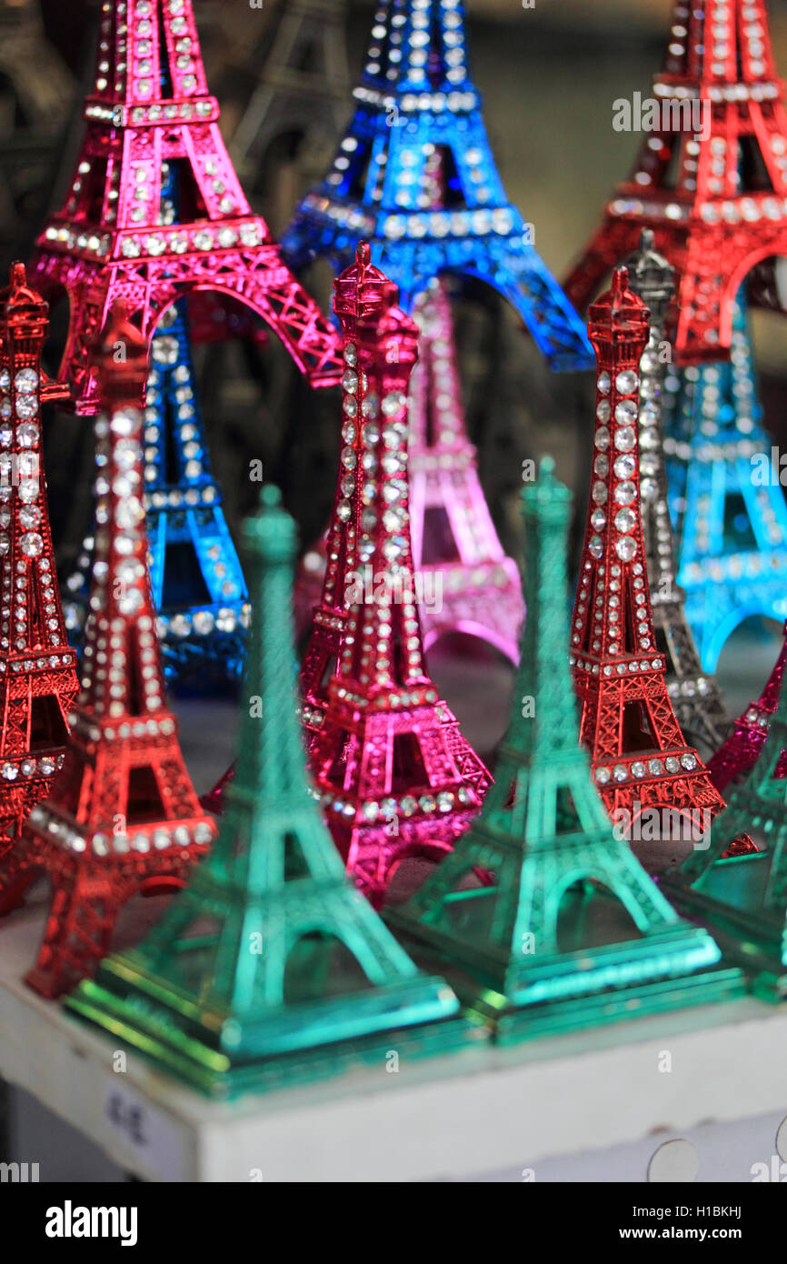 souvenir of mini eiffel tower from paris france Stock Photo - Alamy