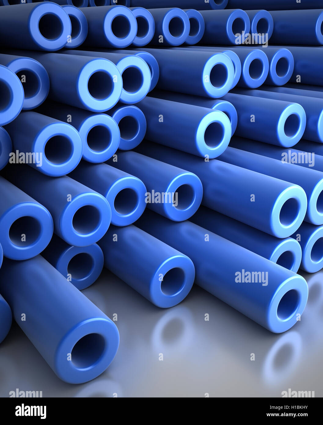 3d blue pipe hi-res stock photography and images - Alamy