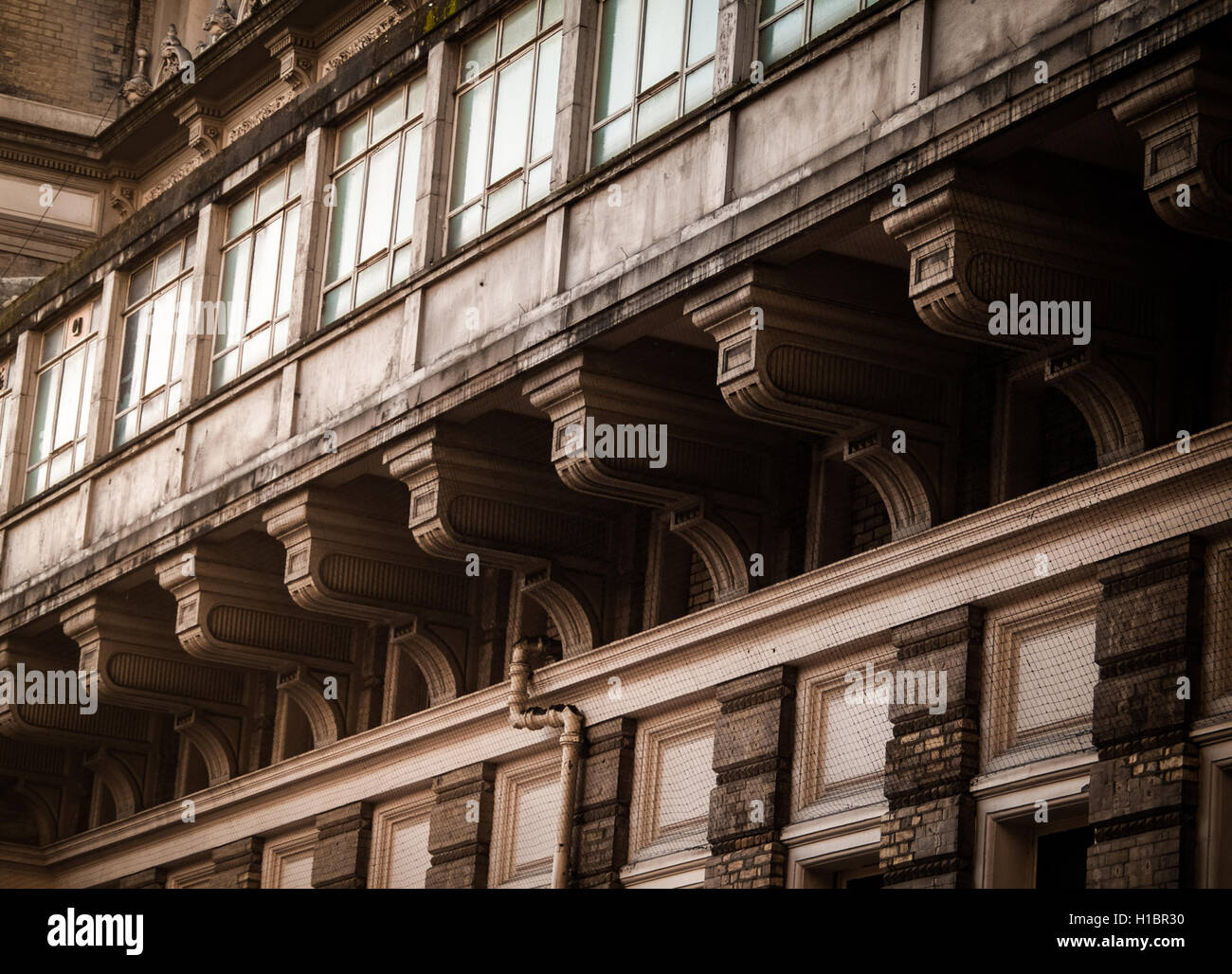 close-up photo of some architectural elements in central London Stock ...