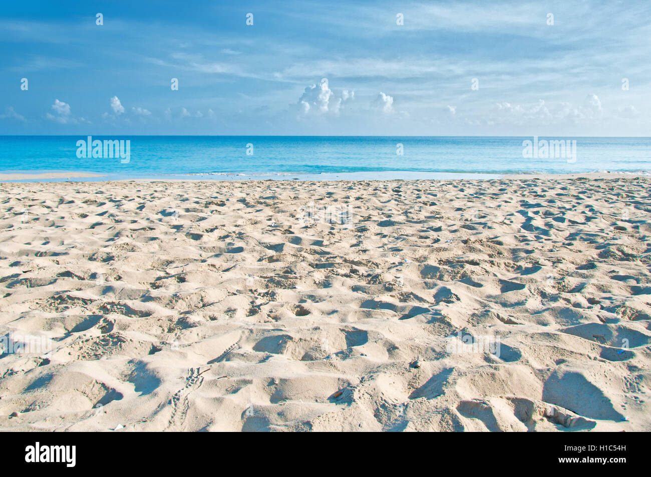 Sand dunes and empty beach in Guanabo, east Havana, Cuba Stock Photo ...
