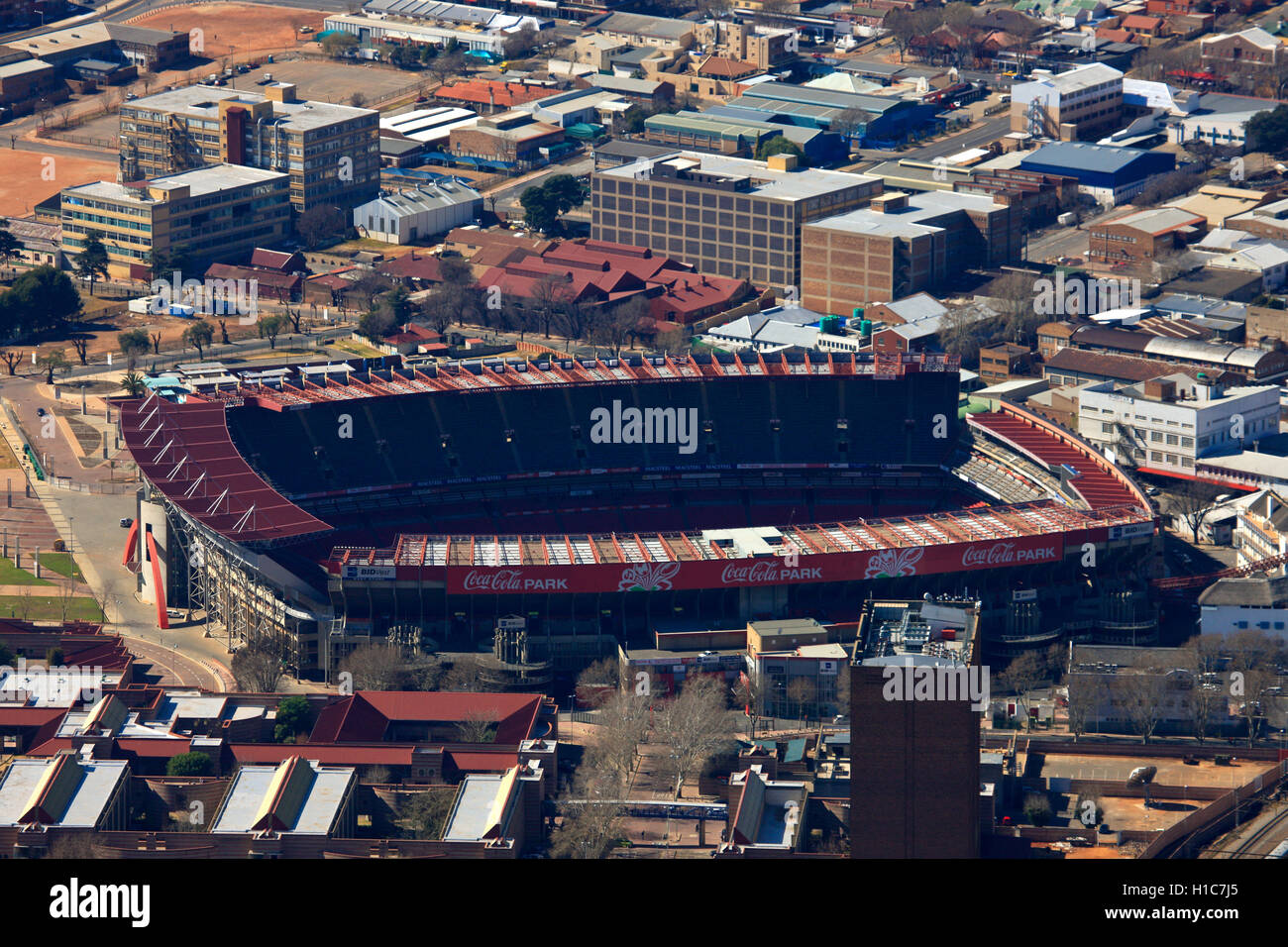 Aerial images of Coca Cola Park, Johannesburg; South Africa Stock Photo ...