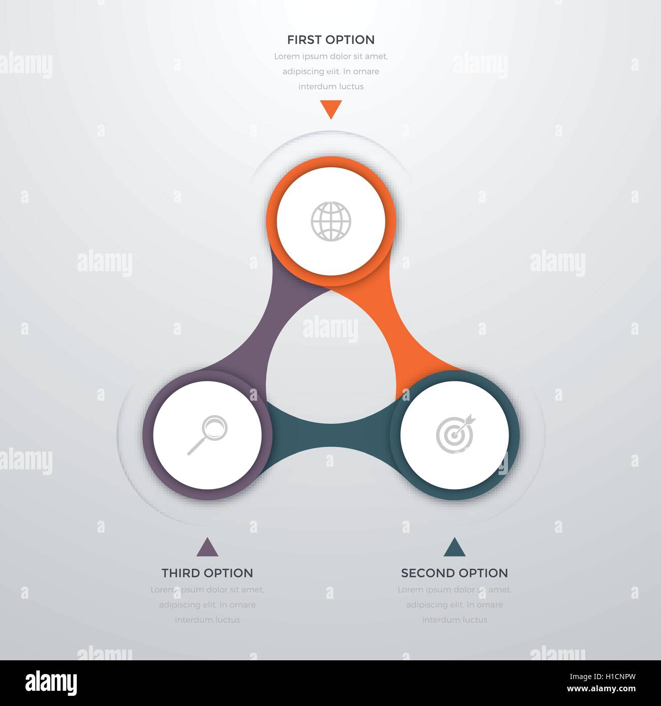 infographics three options Stock Vector Image & Art - Alamy