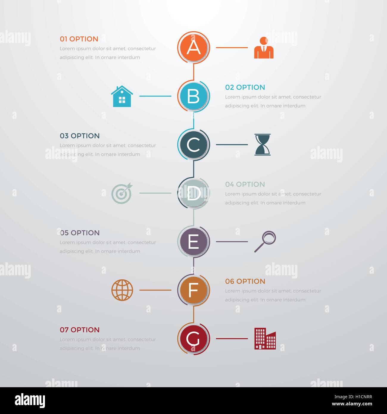 infographics timeline seven options Stock Vector Image & Art - Alamy