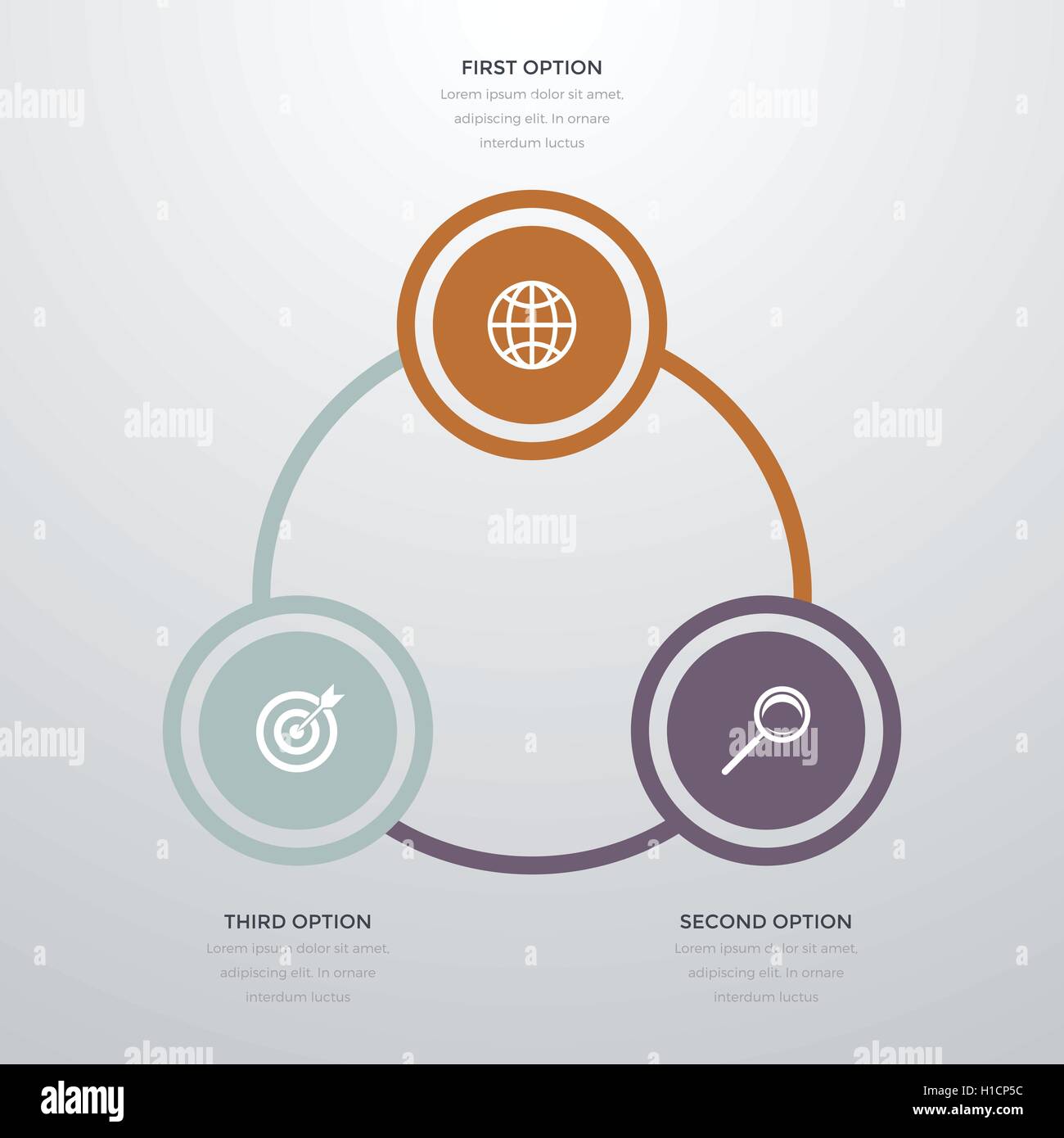 infographics three options Stock Vector Image & Art - Alamy
