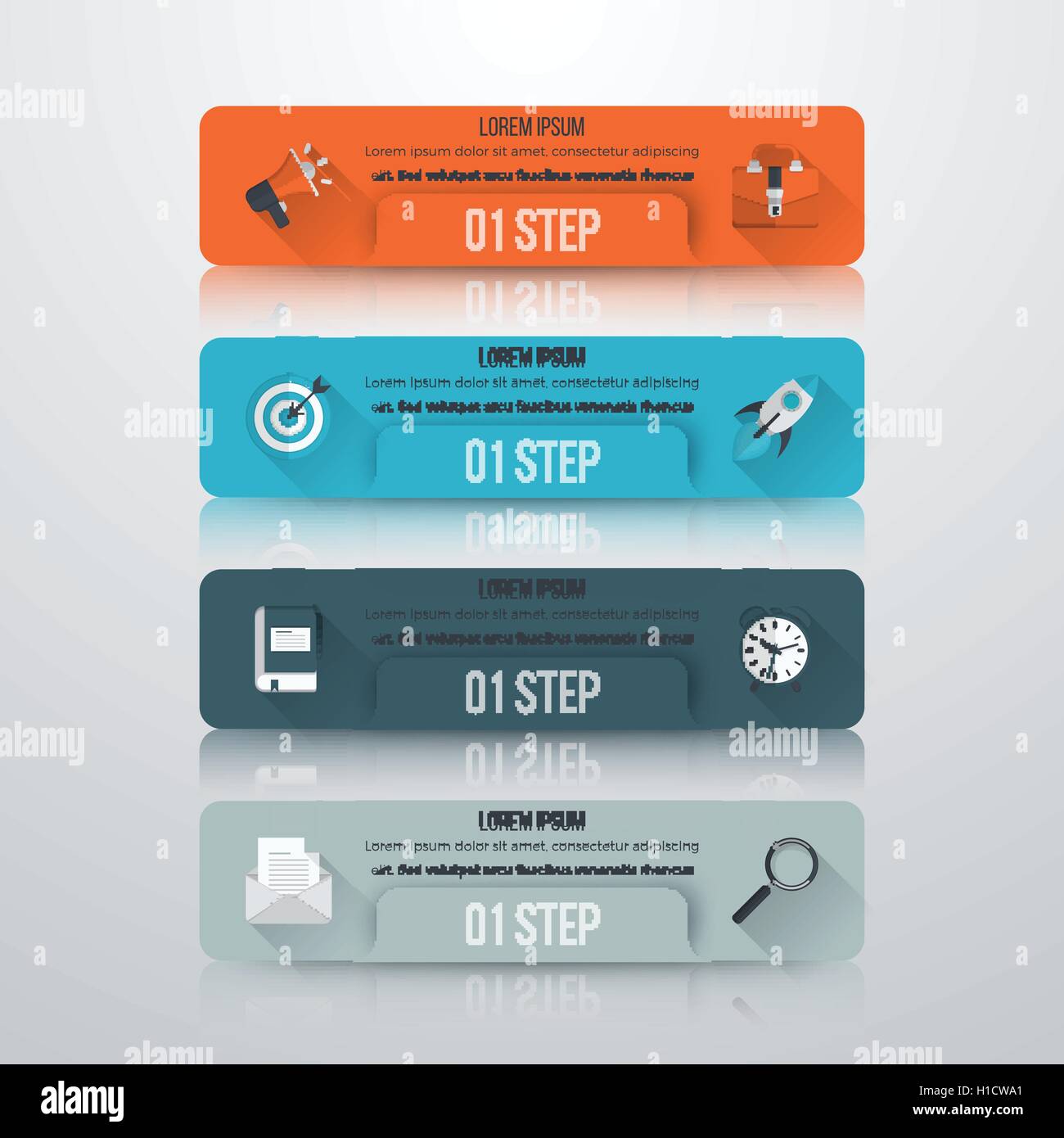 Vector illustration infographics four options Stock Vector Image & Art ...