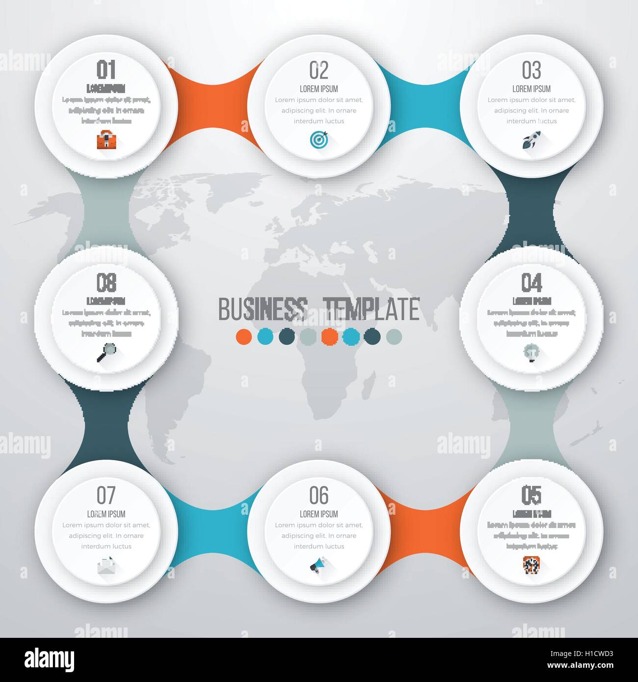 Vector illustration infographics eight options Stock Vector Image & Art ...