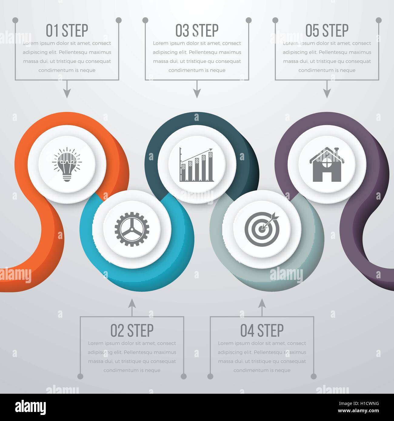 Timeline Vector 3d Infographic Stock Vector Image & Art - Alamy