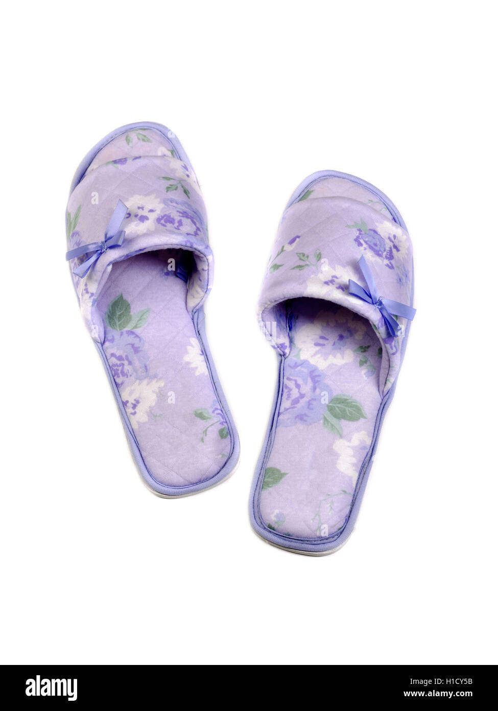 Purple slippers isolated hi-res stock photography and images - Alamy