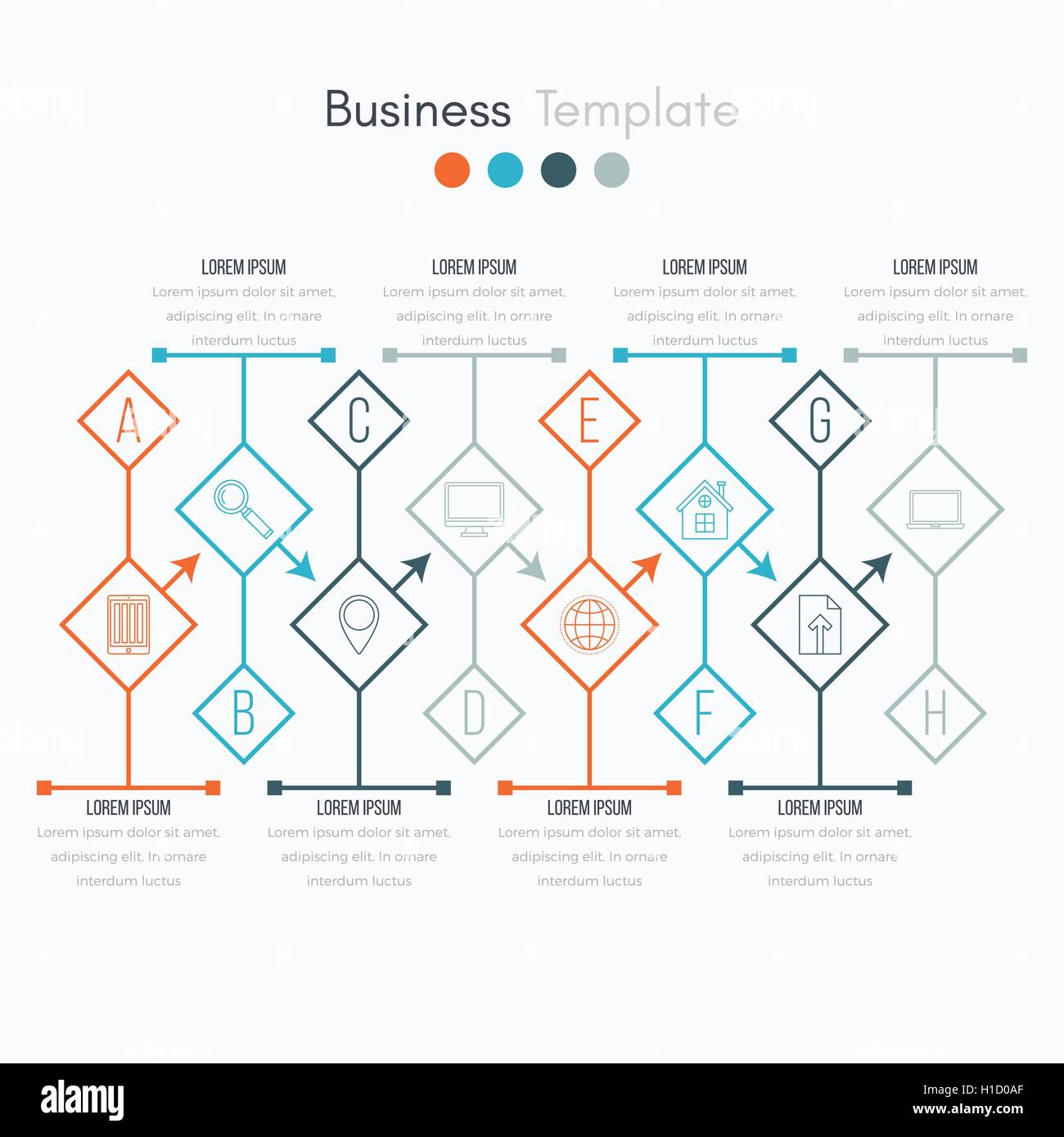 Four phase infographic hi-res stock photography and images - Alamy