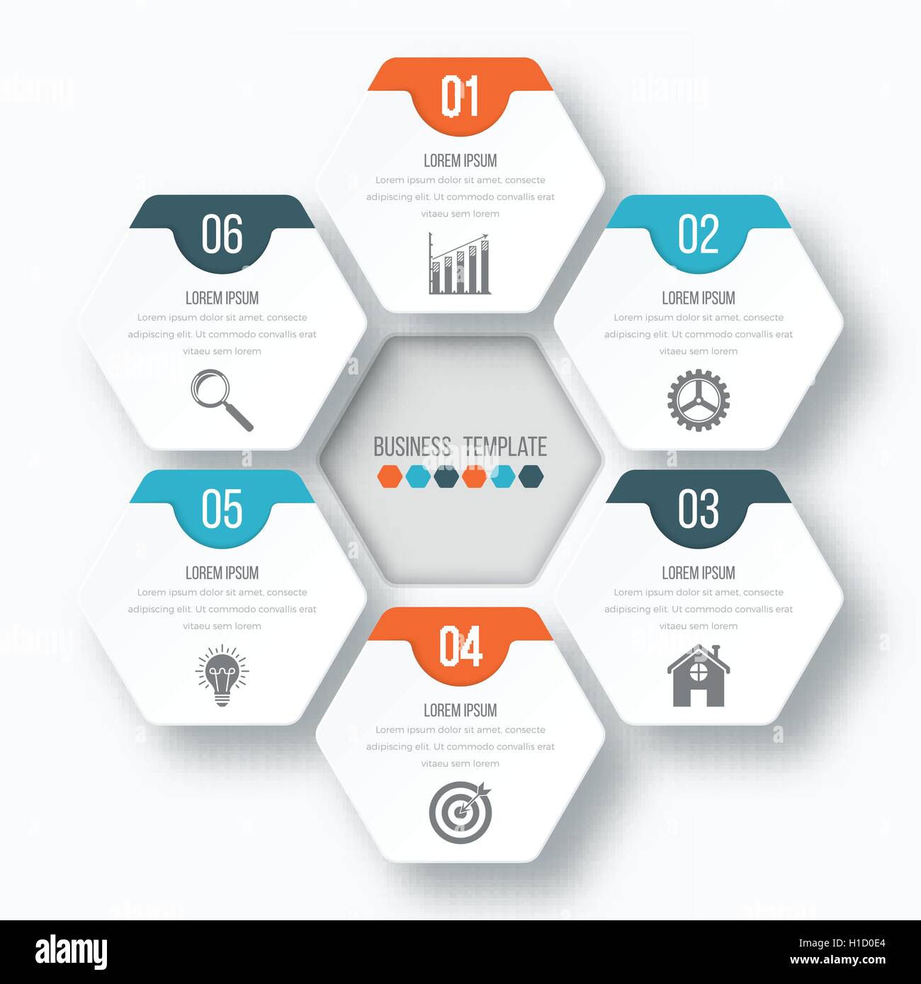 Vector illustration infographics six options Stock Vector Image & Art ...