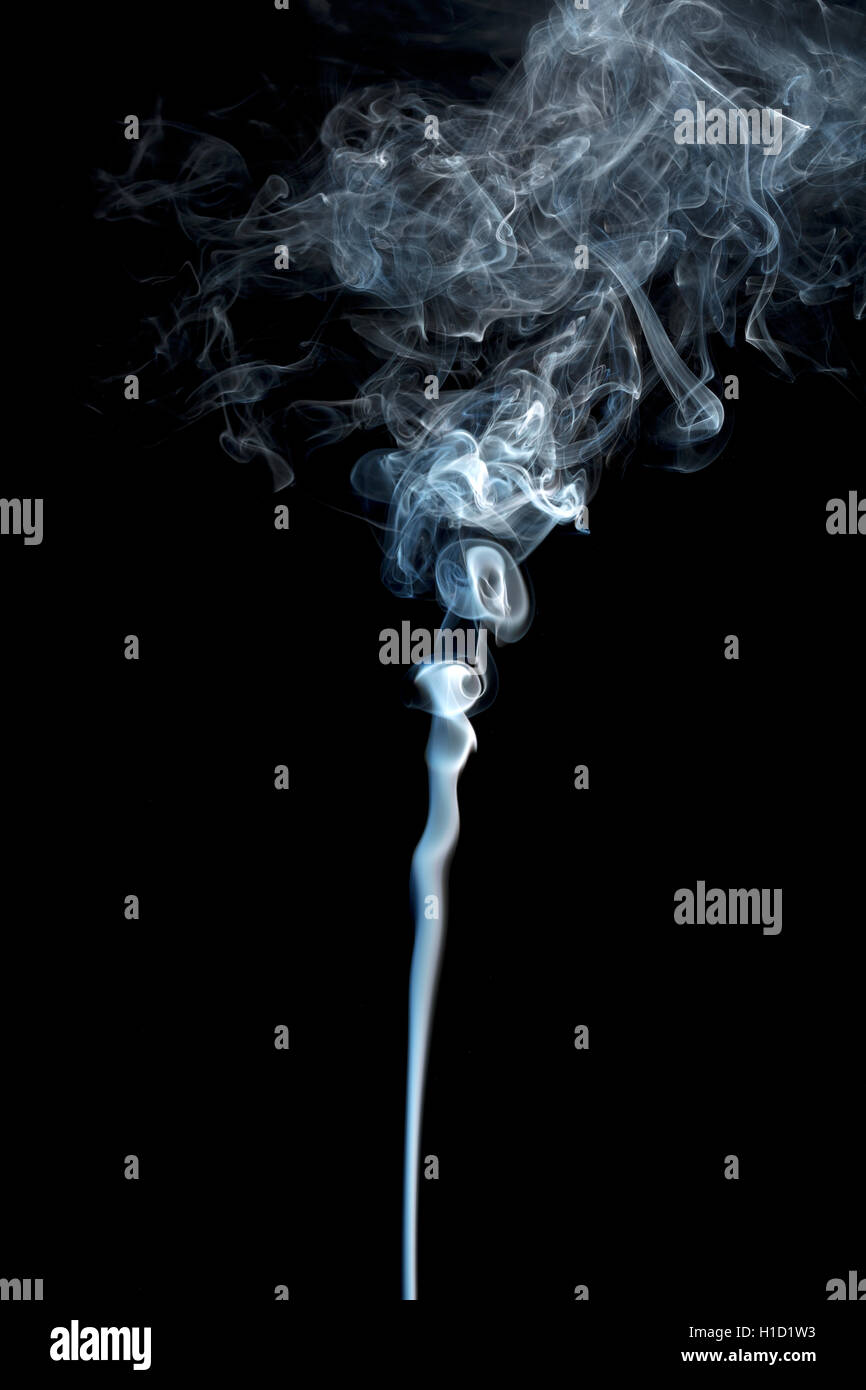 Close up cigarette smoke black hi-res stock photography and images - Alamy