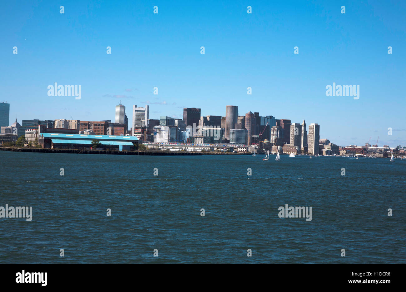 High Rise office buildings and The Custom House The Waterfront Boston ...