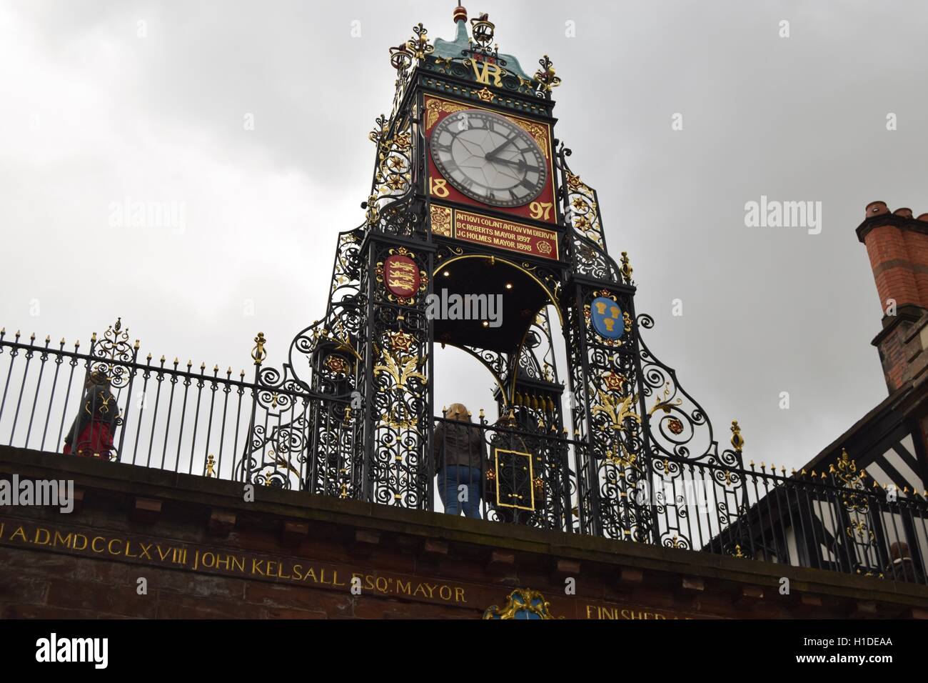 Victorian Eastgate Clock, Chester, England Stock Photo - Alamy