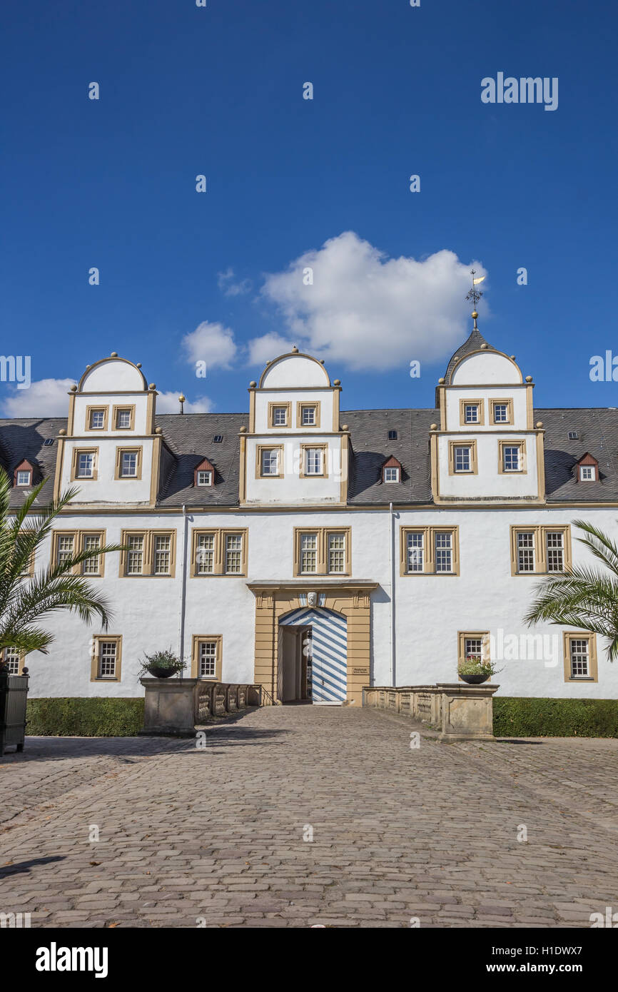 Front of the baroque castle Neuhaus in Paderborn, Germany Stock Photo ...