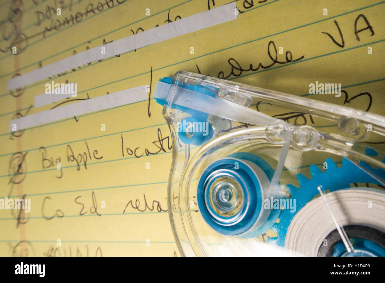 Handwritten correction hi-res stock photography and images - Alamy